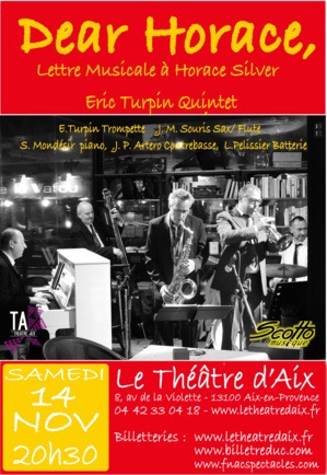Eric Turpin Quintet - Dear Horace - 14/11/2015 - Aix en Provence ...