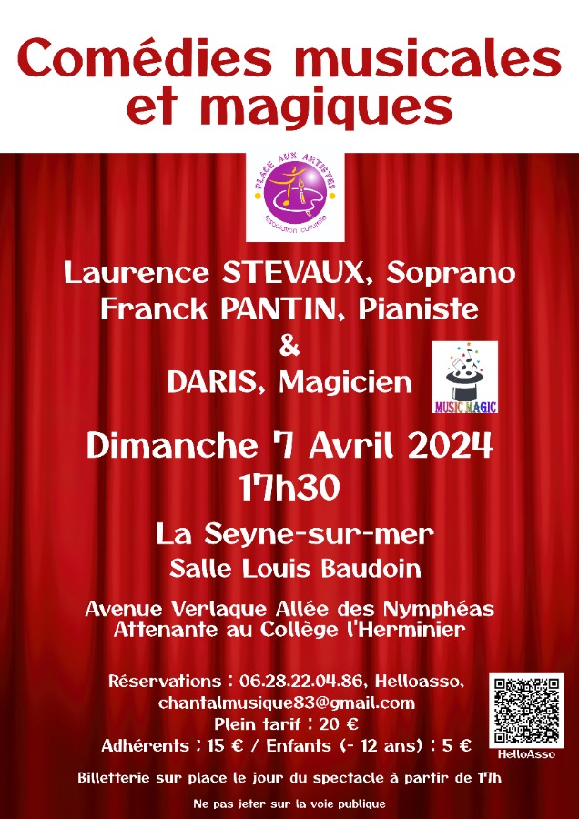 Comédies musicales et magiques - 07/04/2024 - La Seyne-sur-Mer - Frequence-sud.fr